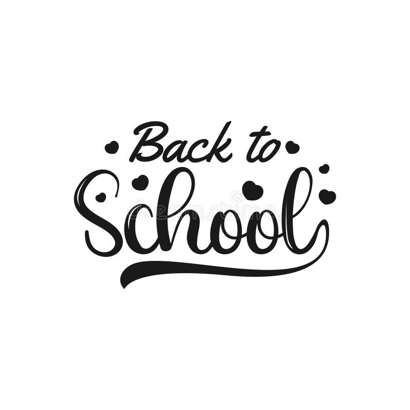 Back To School Lettering Vector Design Stock Illustration ...