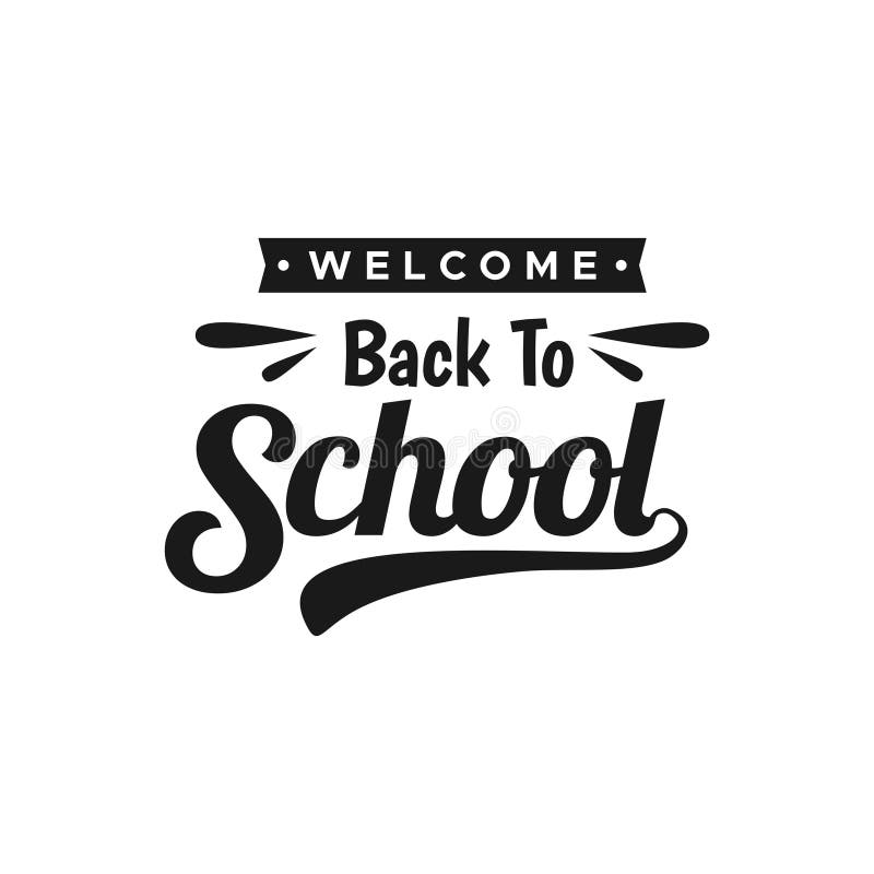 Back To School Lettering Vector Design Stock Illustration ...