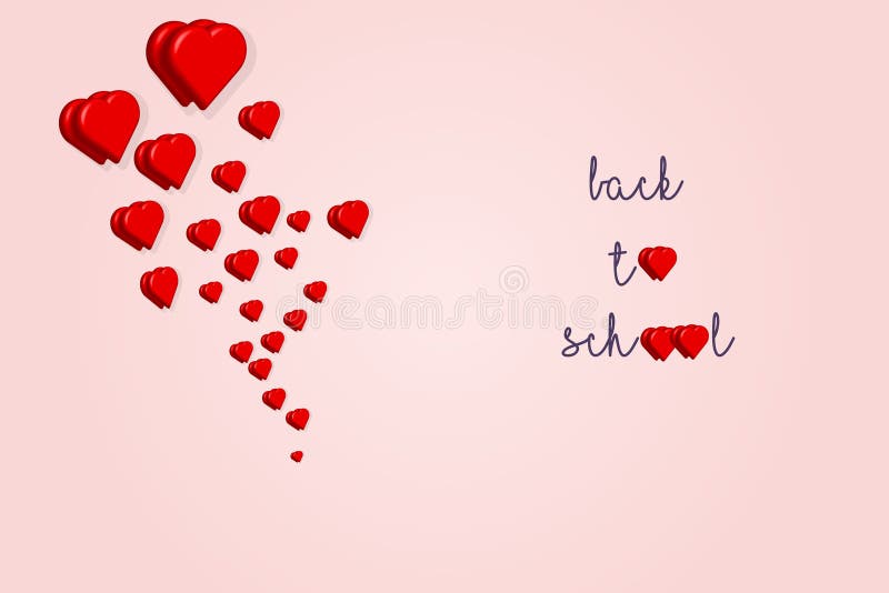 Back To School, Love Vector Concept. Stock Vector - Illustration of ...