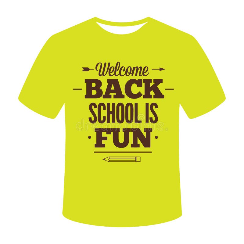Back To School T-shirt Design Image for Illustration Stock Vector ...
