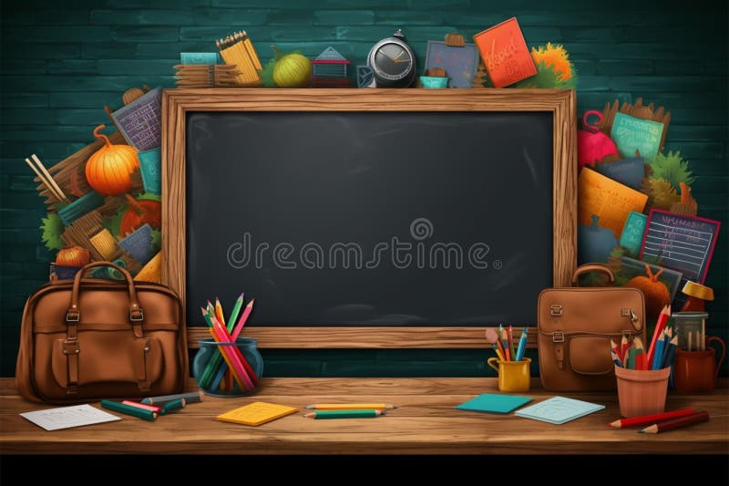 Back To School Message Board, Customize Your Own Vibrant Poster Stock ... Back To School Message Board, Customize Your Own Vibrant Poster Stock ...