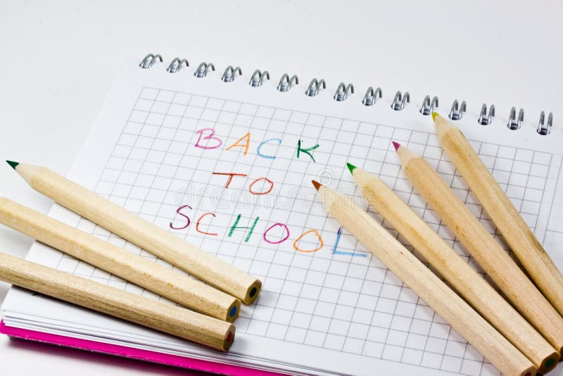 Back to school note stock photo. Image of blue, office - 15320934