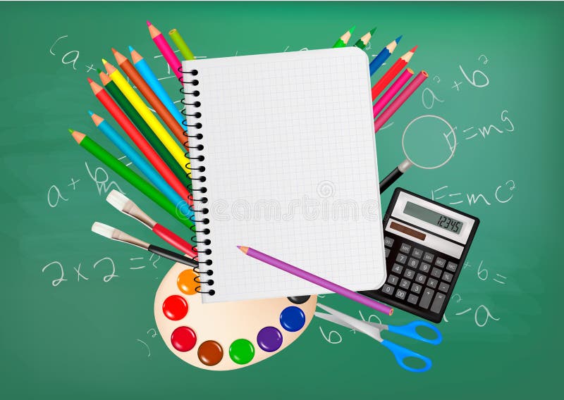 Back To School. Notepad With School Supplies. Picture Image: 21135808