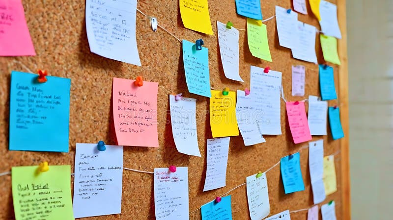 Back To School with Notes Background Creates a Creative Atmosphere ...