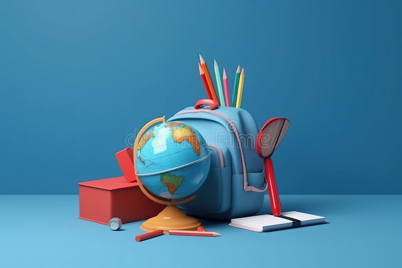 Back To School & Online School Concept. Back To School & Online School ...