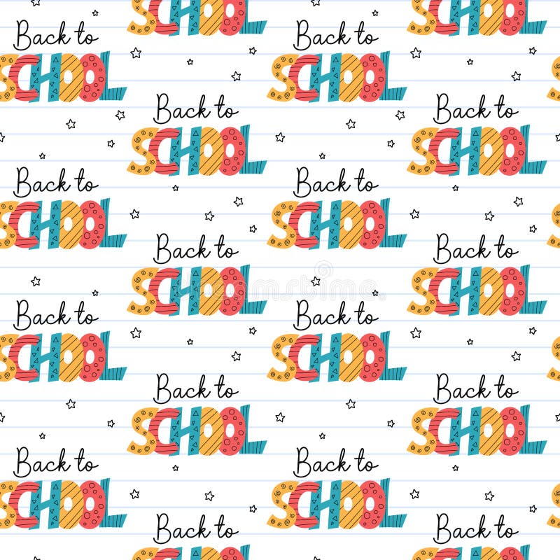 Back To School Stars Background Stock Illustrations – 612 Back To ...