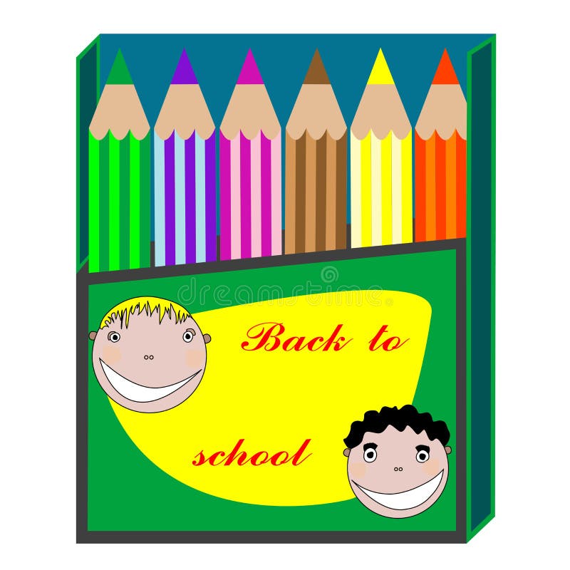 Back to school pencils stock vector. Illustration of concept - 11238872