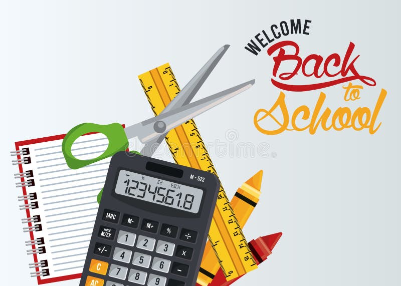 Welcome Back To School Math Class Stock Illustrations – 139 Welcome ...