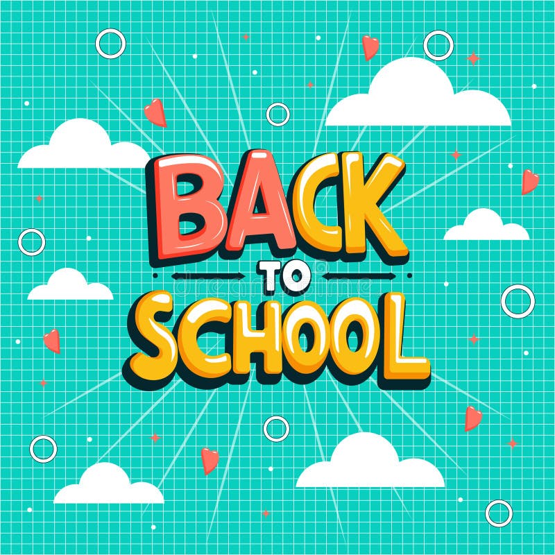 Back To School Poster Design Vector Illustration Stock Illustration ...