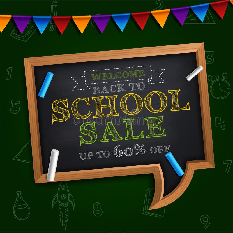 Back To School Poster with Doodles Stock Vector - Illustration of ...