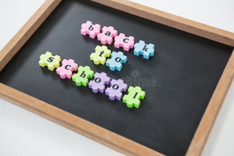 Jigsaw Puzzle Letter Back Stock Photos - Free & Royalty-Free Stock ...