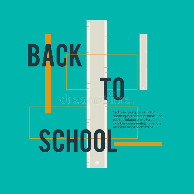 Back To School Quote. Vector Illustration Decorative Design Stock ...