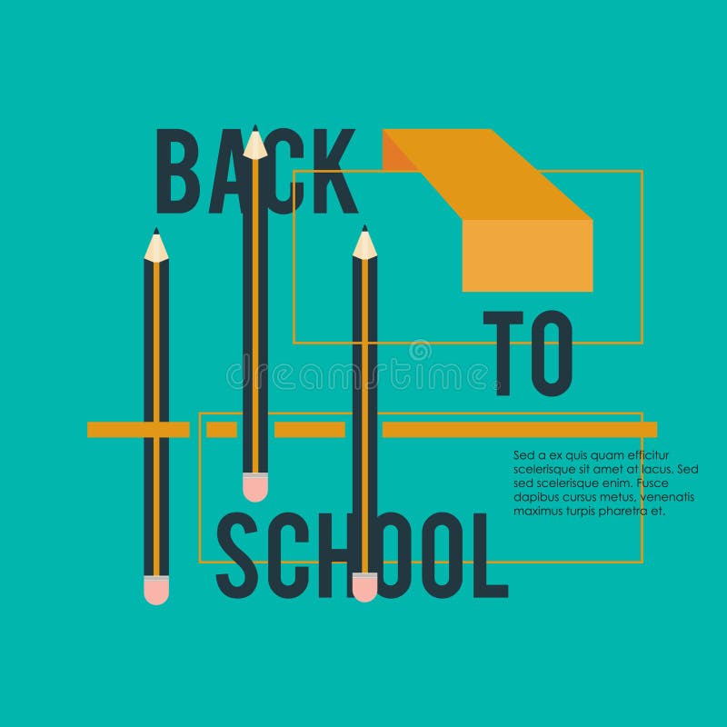Back To School Quote. Vector Illustration Decorative Design Stock ...