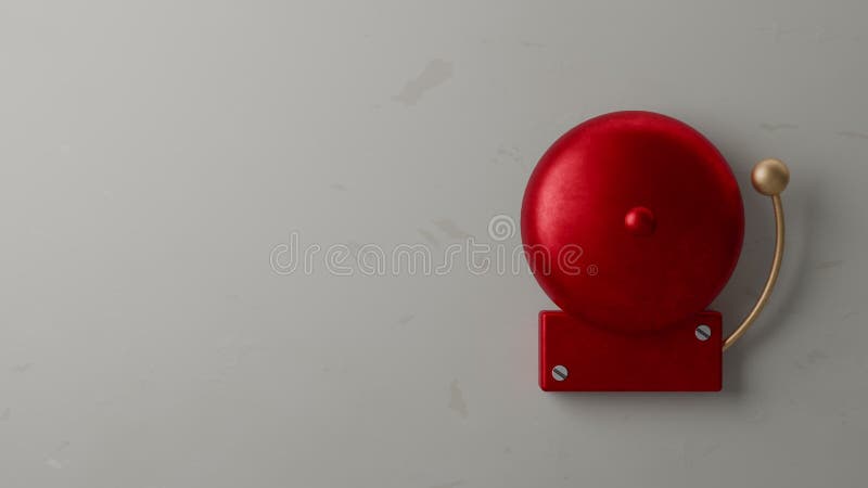 School Bell Ringing on the Wall with Copy Space Stock Footage - Video ...