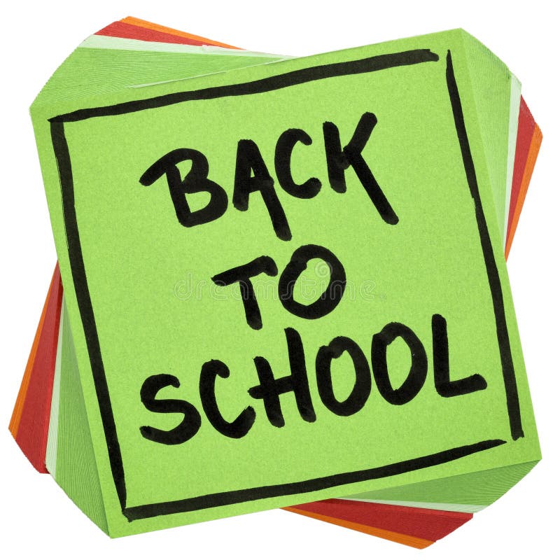 Back to school reminder stock image. Image of school - 43082521