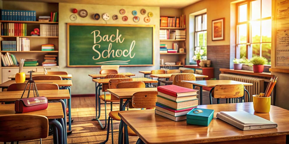 Back To School a Rustic Classroom Setting Captured in Documentary Style ...