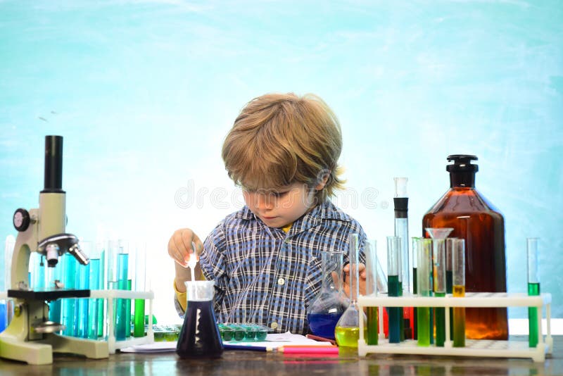 Back To School. Science and Education Concept. it Was a Little ...