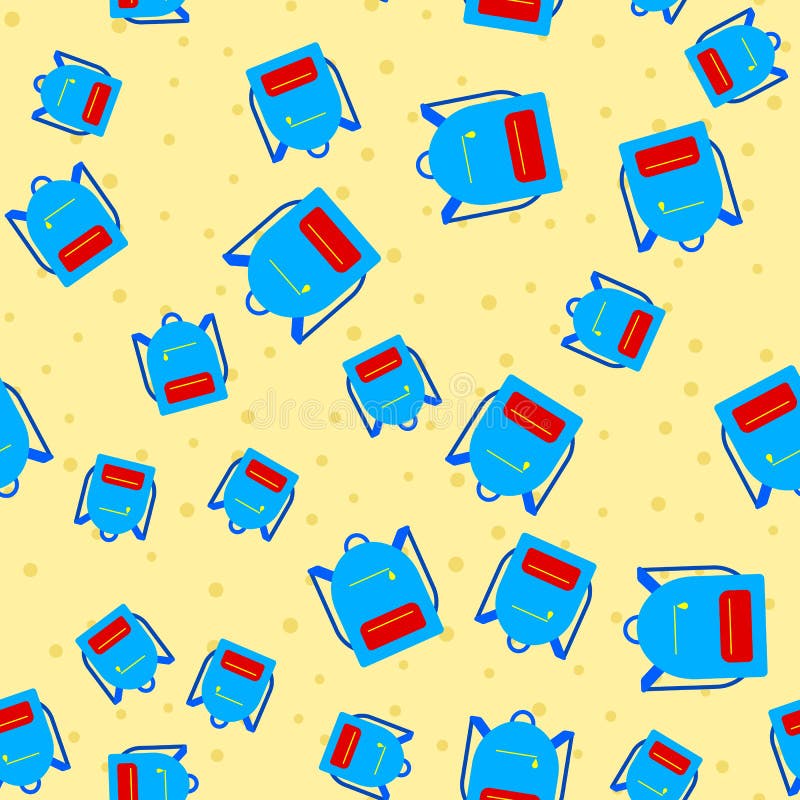 Back To School Seamless Pattern. Learning Concept. Background with ...