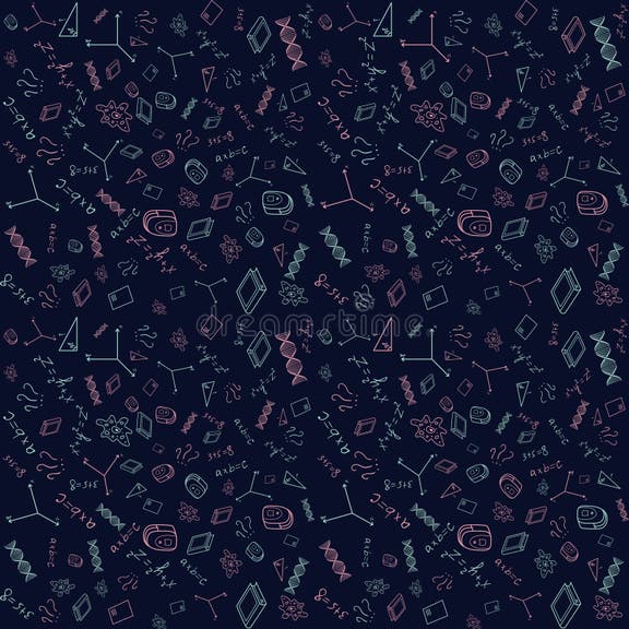 Back To School Seamless Pattern. Vector Background Stock Vector ...