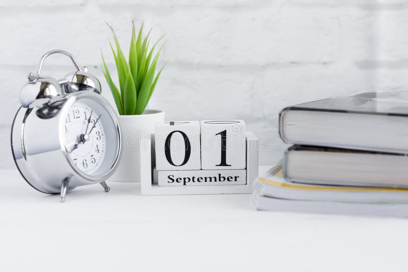 Back To School,September 1 on the Calendar,alarm Clock and School ...
