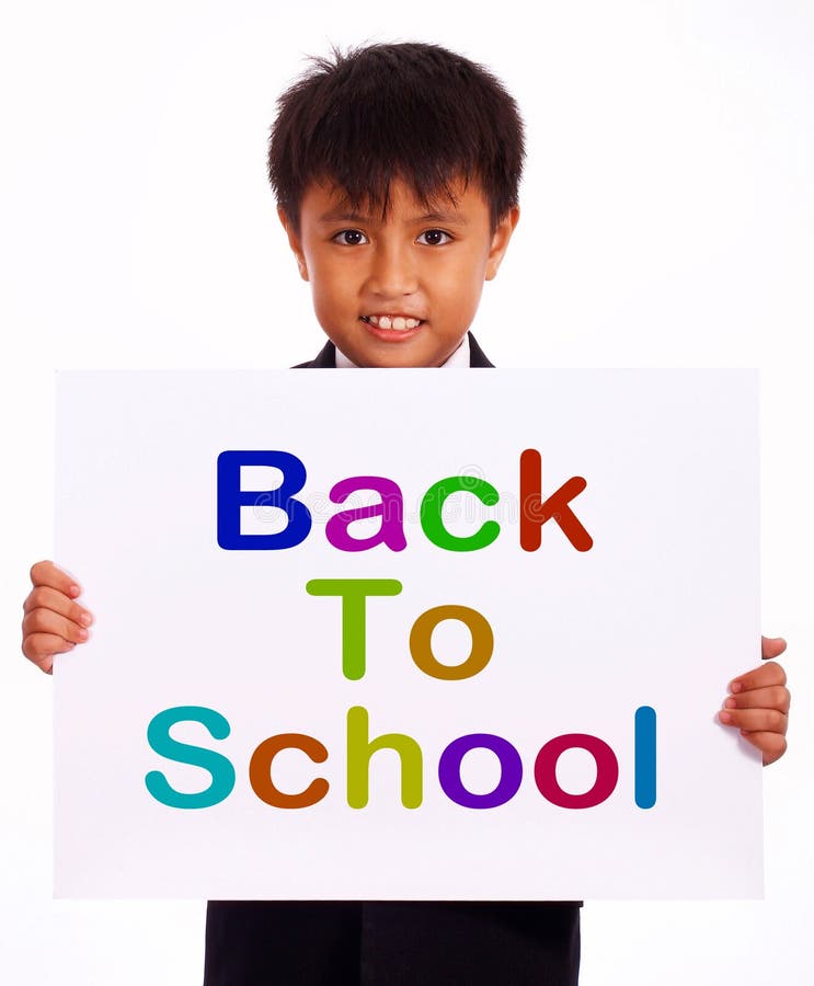 Back To School Sign As Symbol for Education Stock Photo - Image of ...