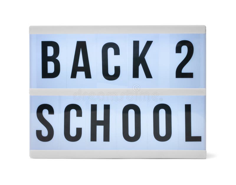 Back To School Sign stock image. Image of sign, billboard - 220279561
