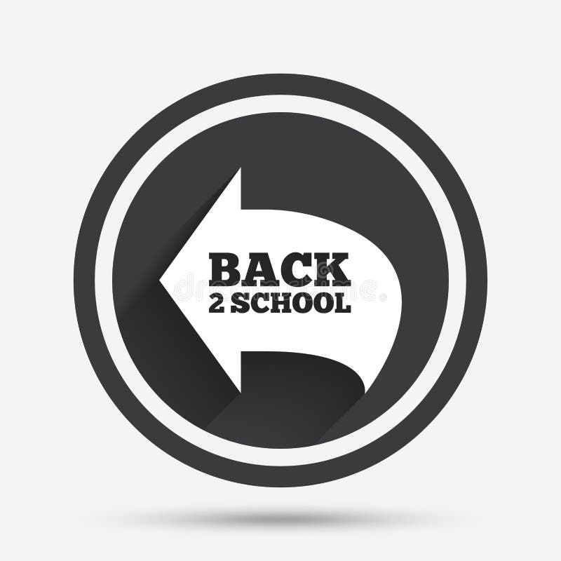 Back To School Sign Icon. Back 2 School Symbol Stock Vector ...