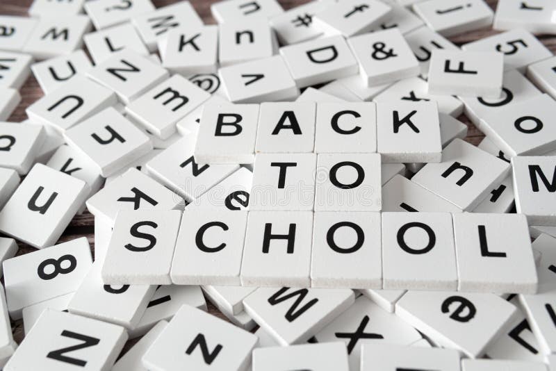 Back To School Letter Tiles Stock Photos - Free & Royalty-Free Stock ...