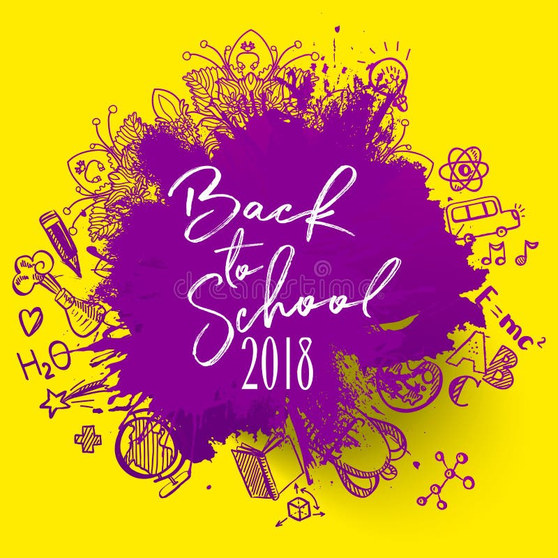 Back To School Splash Backdrop Stock Vector - Illustration of graphic ...
