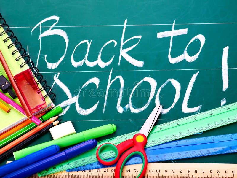 Back to school supplies. stock photo. Image of notebook - 20083416