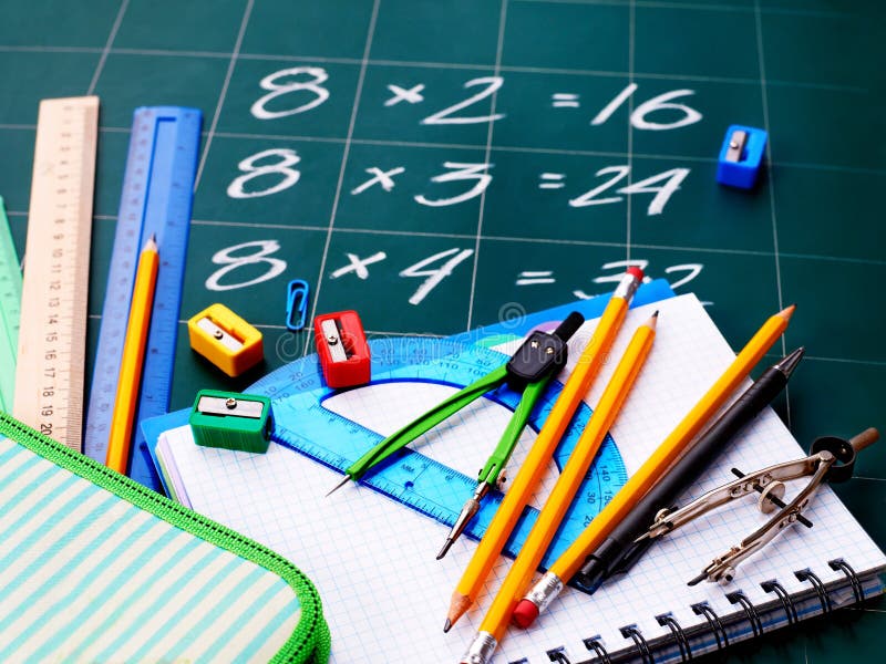 Back to school supplies. stock image. Image of group - 20381097