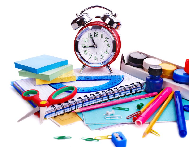 Back to school supplies. stock image. Image of paper - 20566729