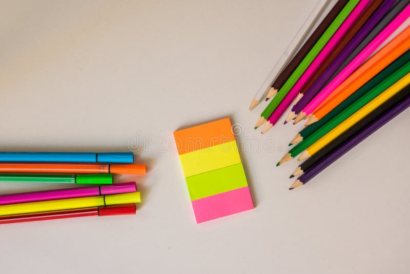 Back To School_School Supplies for a Fresh Start Stock Image - Image of ...