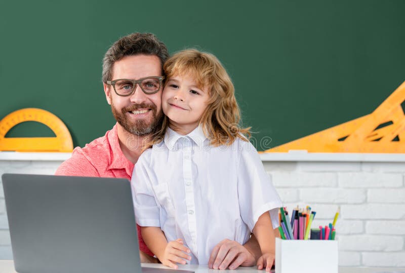 School Teacher Talking on Smartphone. Education Concept. Tutor in ...