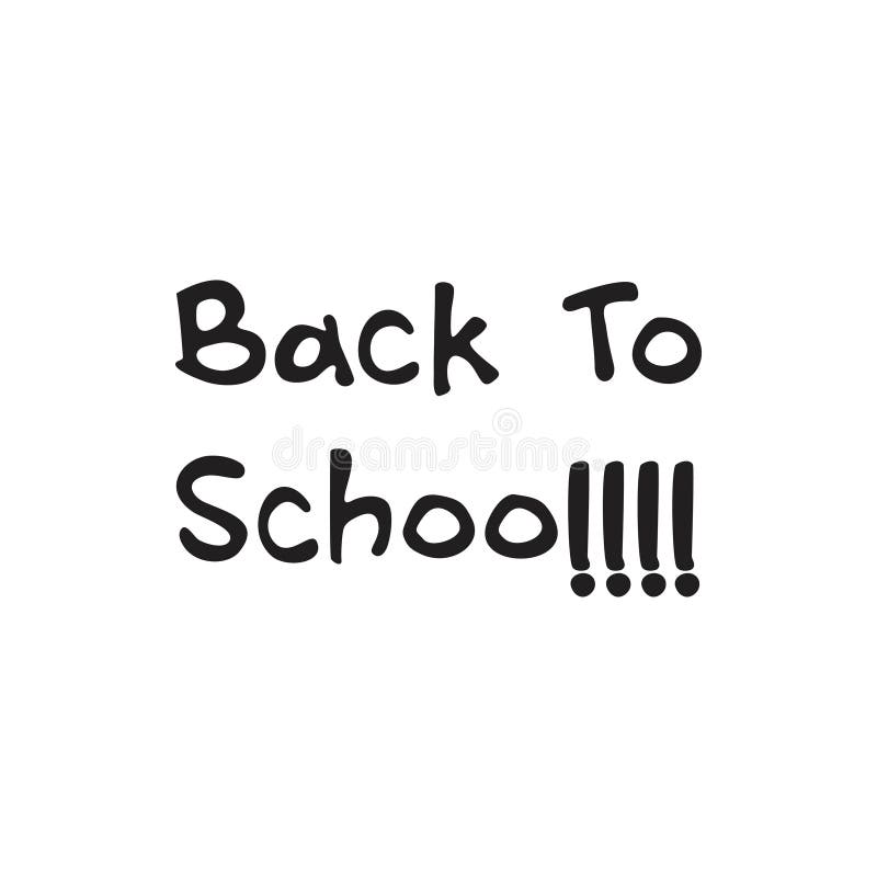 Back To School Text Symbol Vector Stock Vector - Illustration of doodle ...