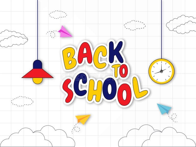 Back To School Text Vector Design Template. Welcome Back To School ...