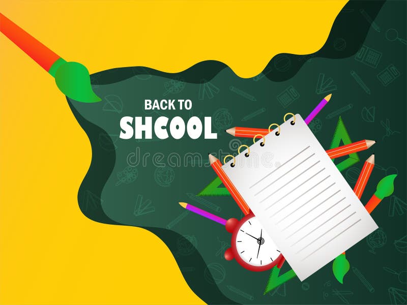 Back To School Text Vector Design Template. Welcome Back To School ...