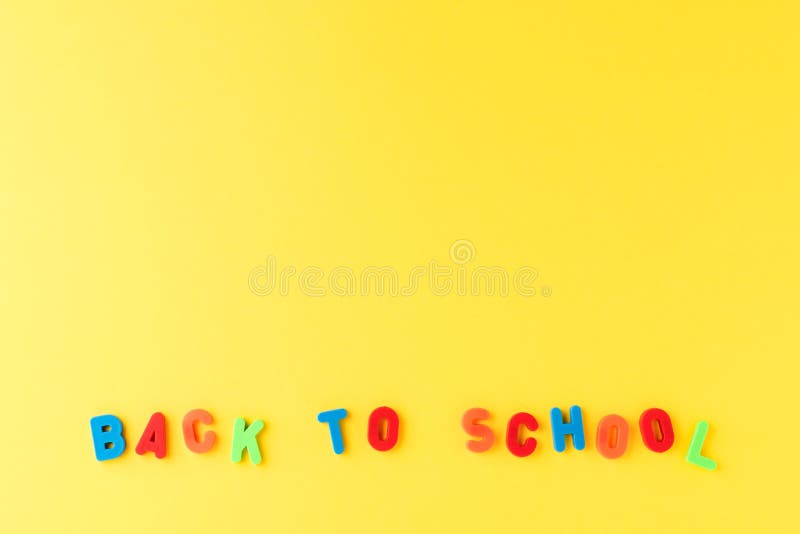 633 Welcome Back To School Yellow Background Stock Photos - Free ...