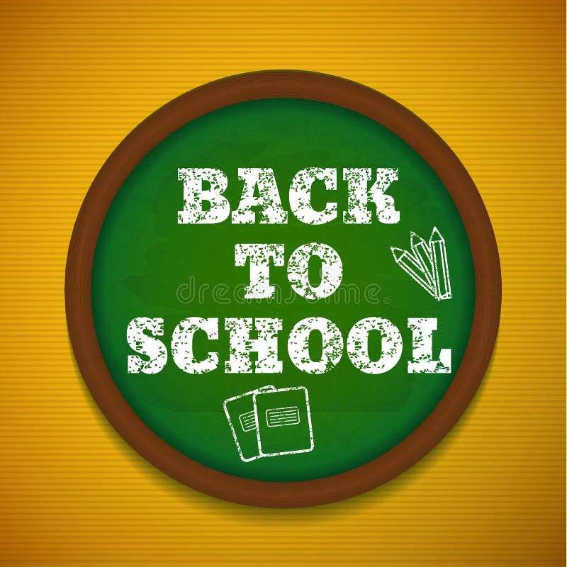 Back To School Theme Objects Eps 10 Stock Vector - Illustration of ...