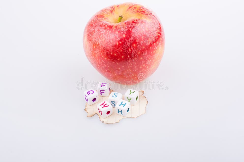 Back To School Theme with an Apple Stock Photo - Image of autumn, care ...