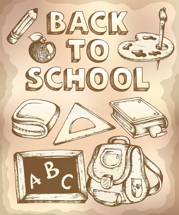 Back To School Collection 5 Stock Vector - Illustration of learning ...