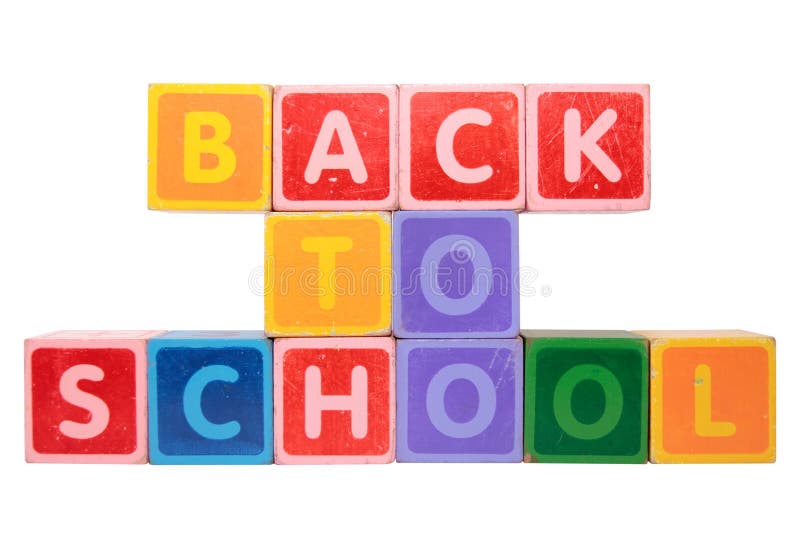 Back To School Blocks stock image. Image of isolated - 14725397