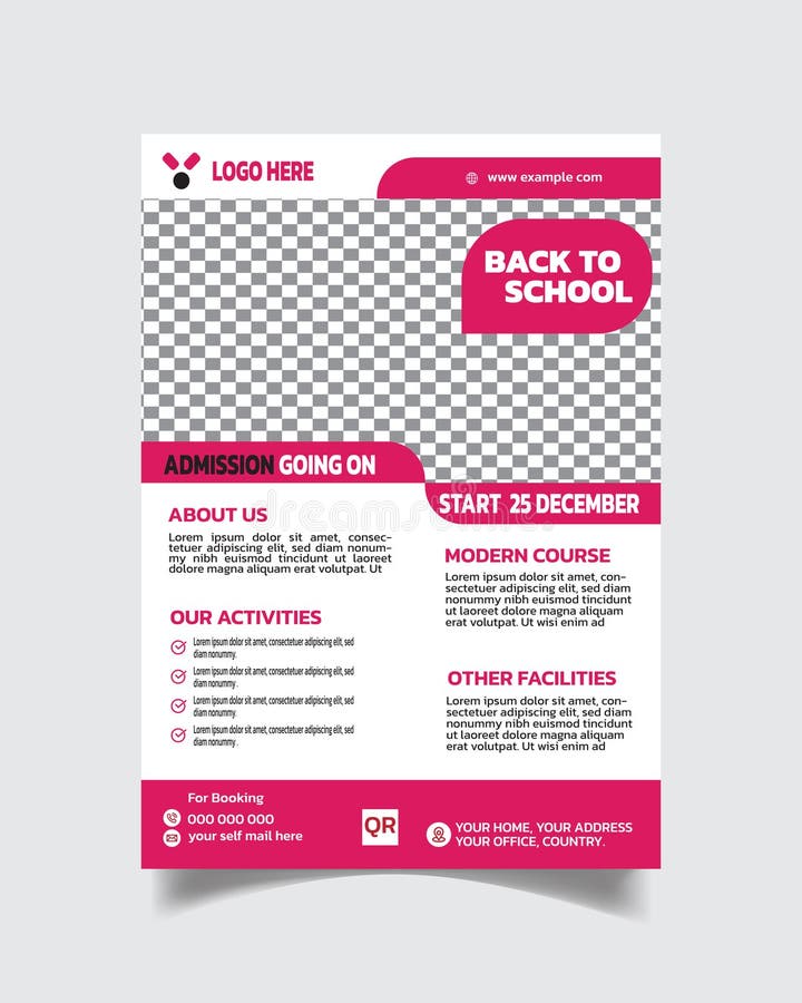 Back To School Unique Flyer Template and School Admission Leaflet ...