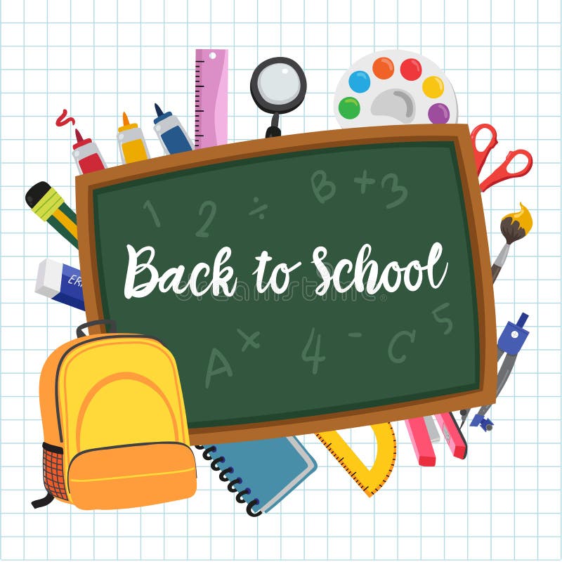 Back To School Vector Design Stock Vector - Illustration of design ...
