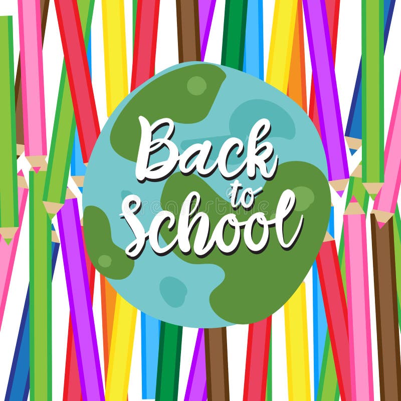 Back To School Vector Design Stock Illustration - Illustration of ...