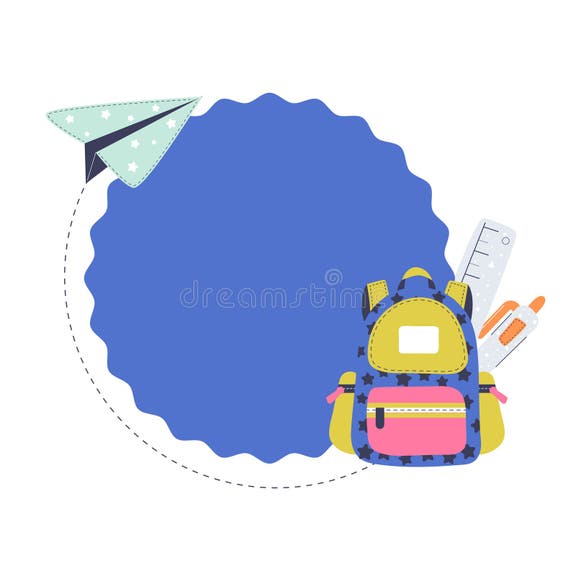 Back To School Vector Frame Stock Vector - Illustration of frame, study ...