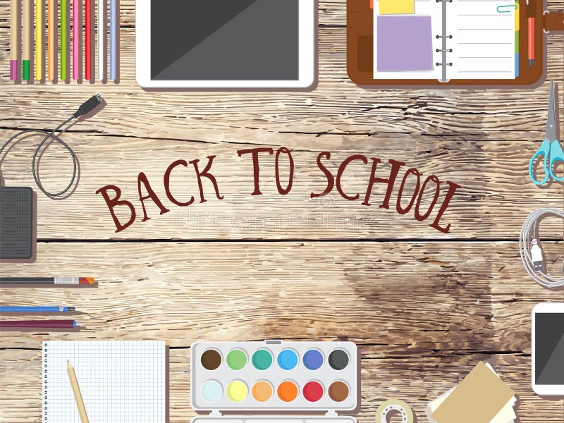 Back To School Vector Illustration Stock Illustration - Illustration of ...
