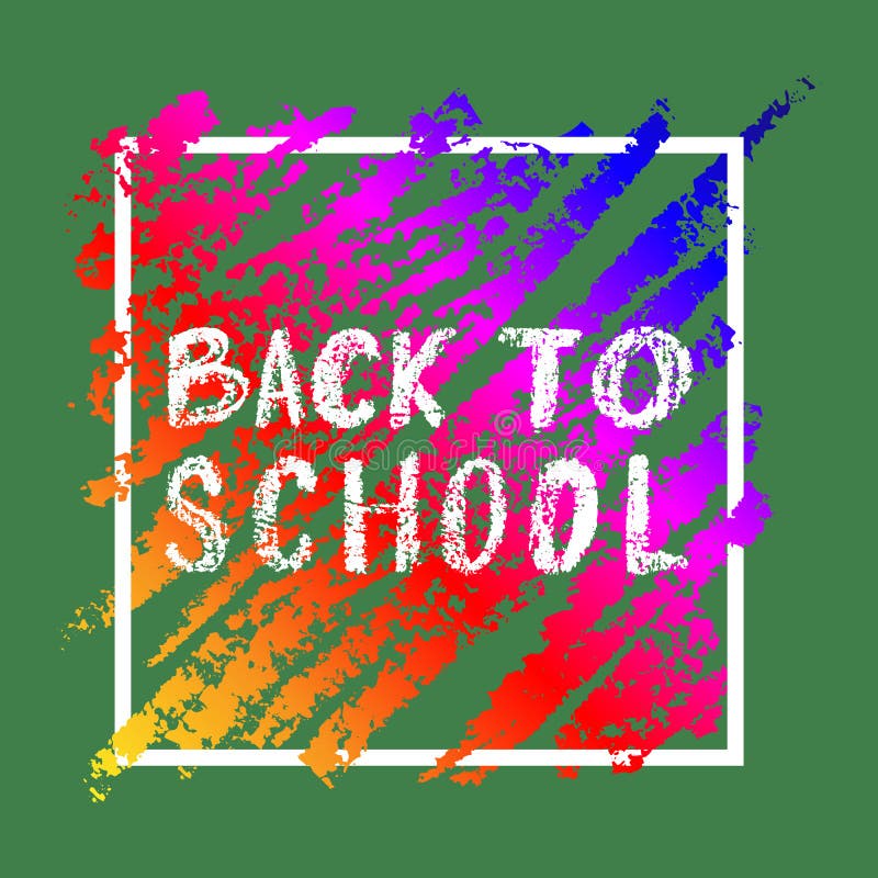 Back to school stock vector. Illustration of frame, design - 97460311