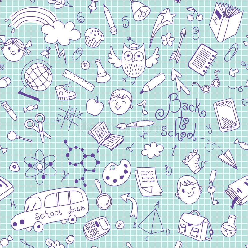 Kids Toys Seamless Pattern [1] Stock Vector - Illustration of abstract ...