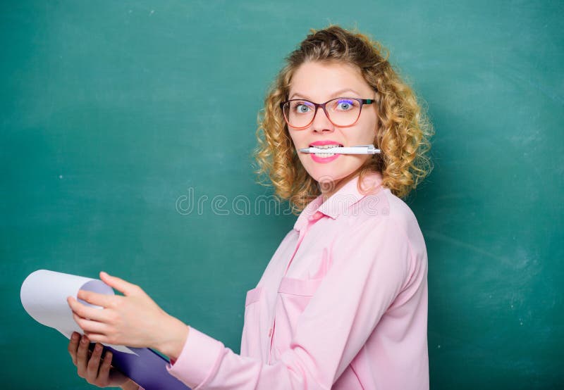 Back To School. Who is Present Today. Call Roll Concept. Woman School ...